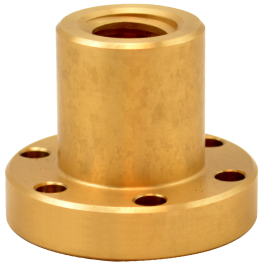 CONTI trapezoidal nut with flange FFR Tr 24x5, made of bronze