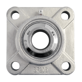 Stainless steel flange bearing SF Ø25 with set screw