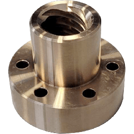 CONTI trapezoidal nut with flange FHD Tr 25x25, made of bronze