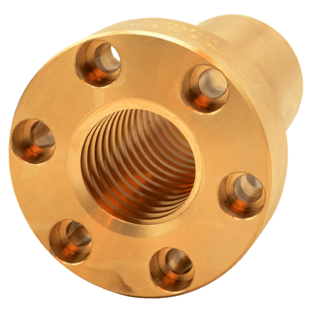 CONTI trapezmøtrik med flange HDL Tr 40x7, højre gevind, bronze