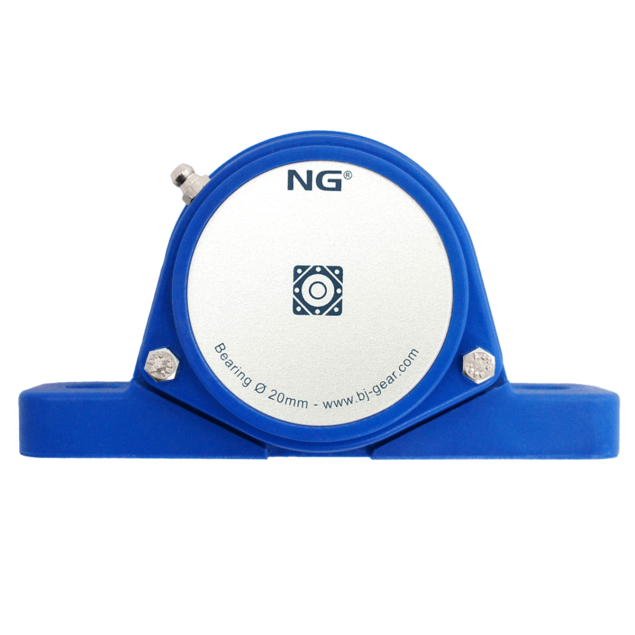 NG waterproof pillow block bearing SF2 Ø20, 2-bolt, closed cover, IP66/67