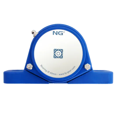 NG vandtæt ståleje SF2 Ø40 | 2-huls lukket cover, blå PUR til ...