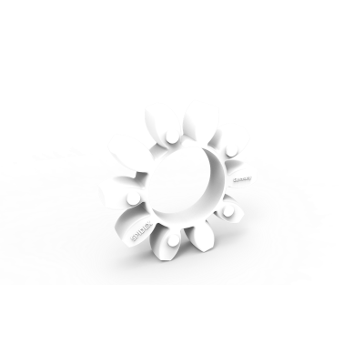 SPIDEX 100/110 white 92°, spider, Shore A, coupling element, polyurethane